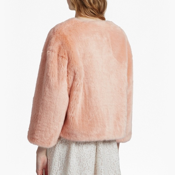 French Connection | Jackets & Coats | French Connection Peach Faux Fur ...
